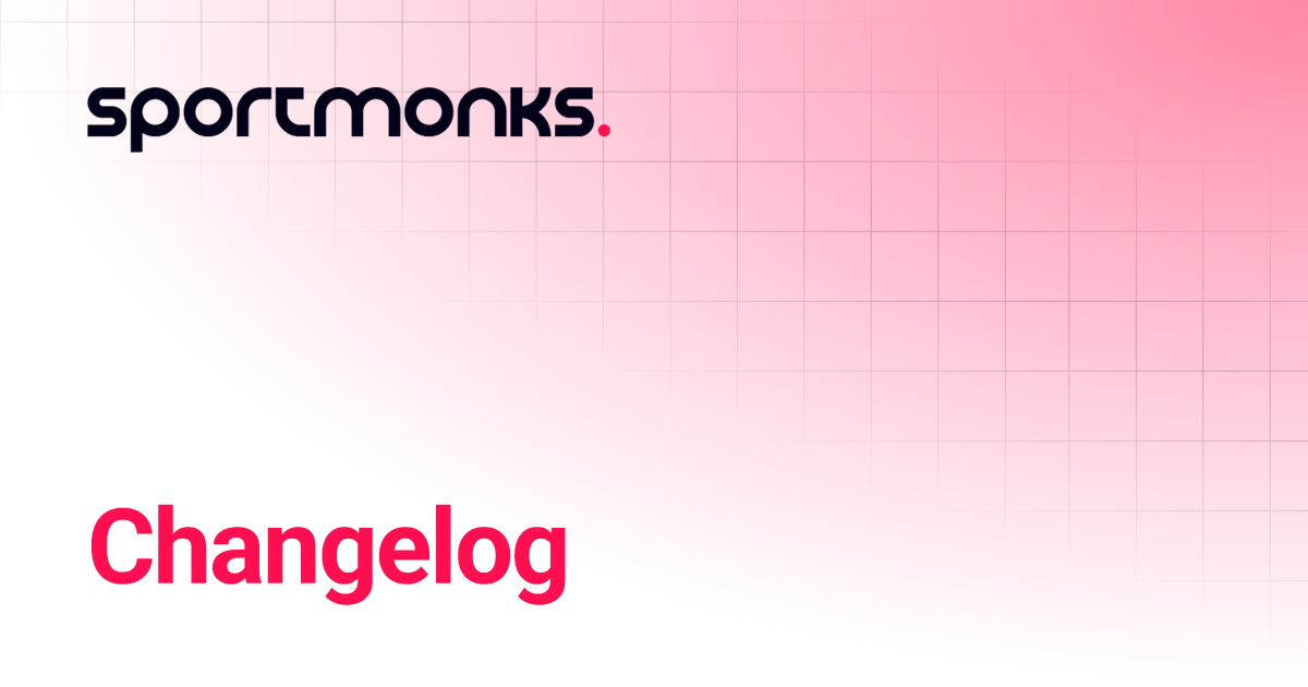 Changelog | Cricket API Documentation