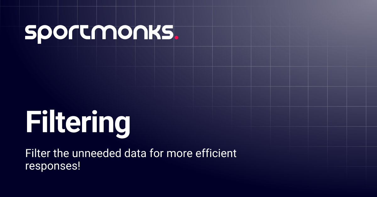 Filtering | Football API Documentation