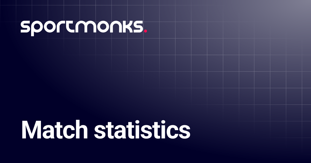 Match statistics | Football API Documentation