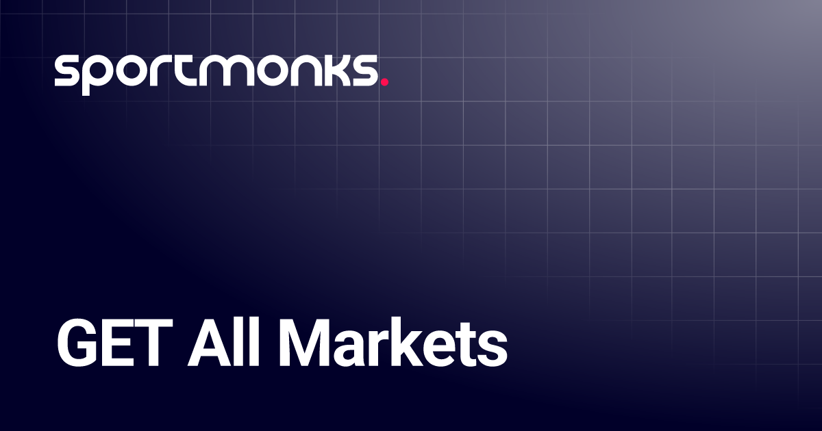 GET All Markets | Football API Documentation
