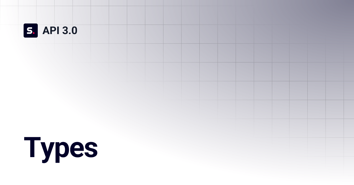 Types | API 3.0
