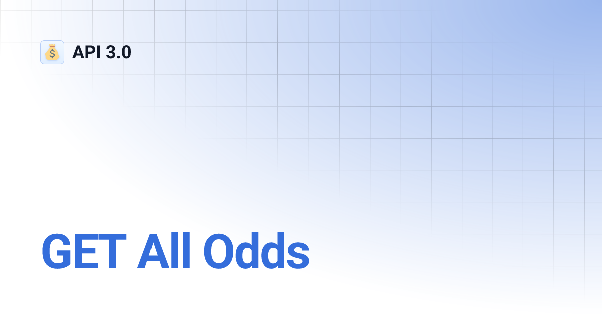 GET All Odds | API 3.0
