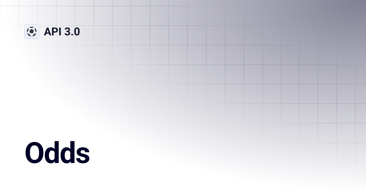 Odds | API 3.0